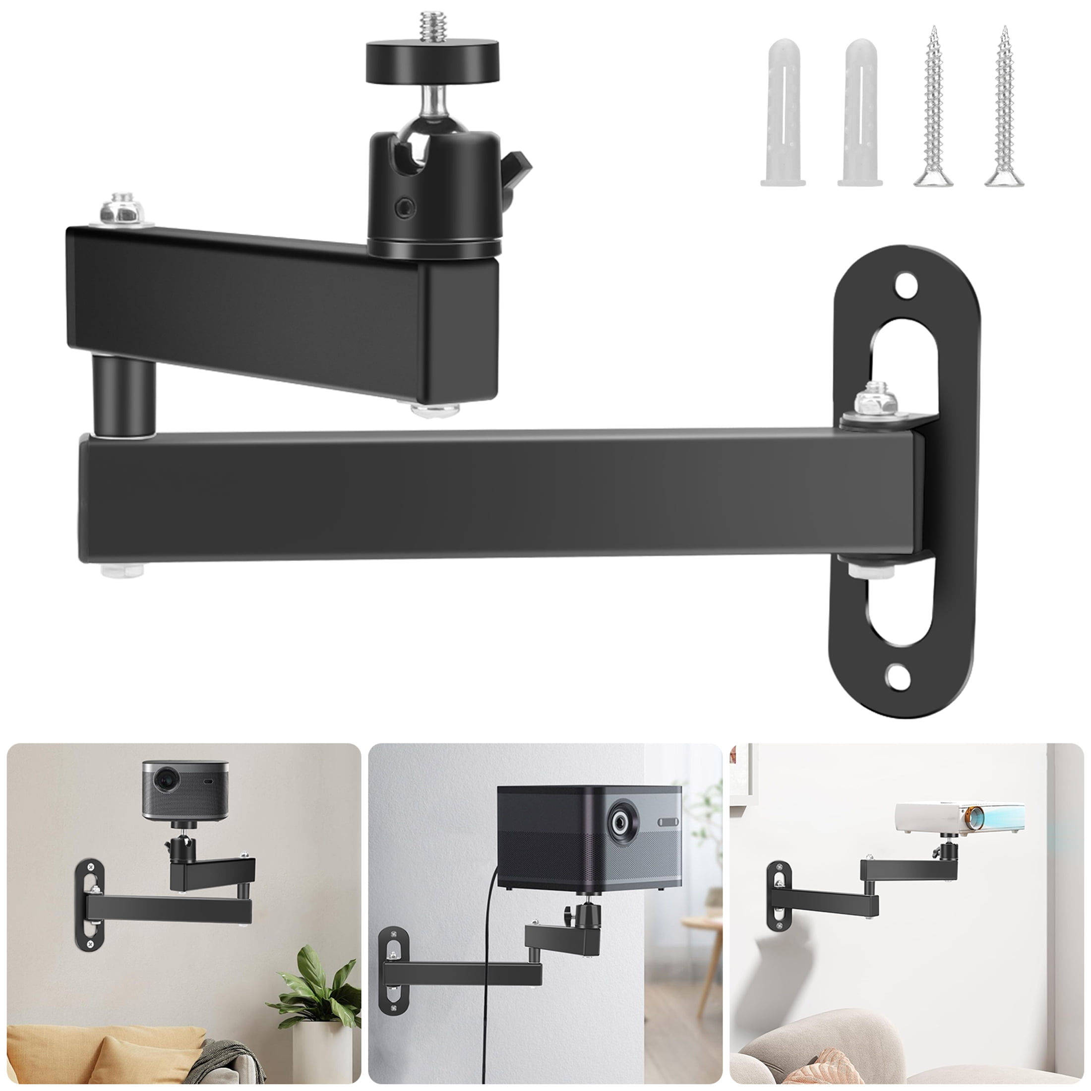 EEEkit Ceiling Wall Projector Mount Stand, 360° Foldable Projector ...