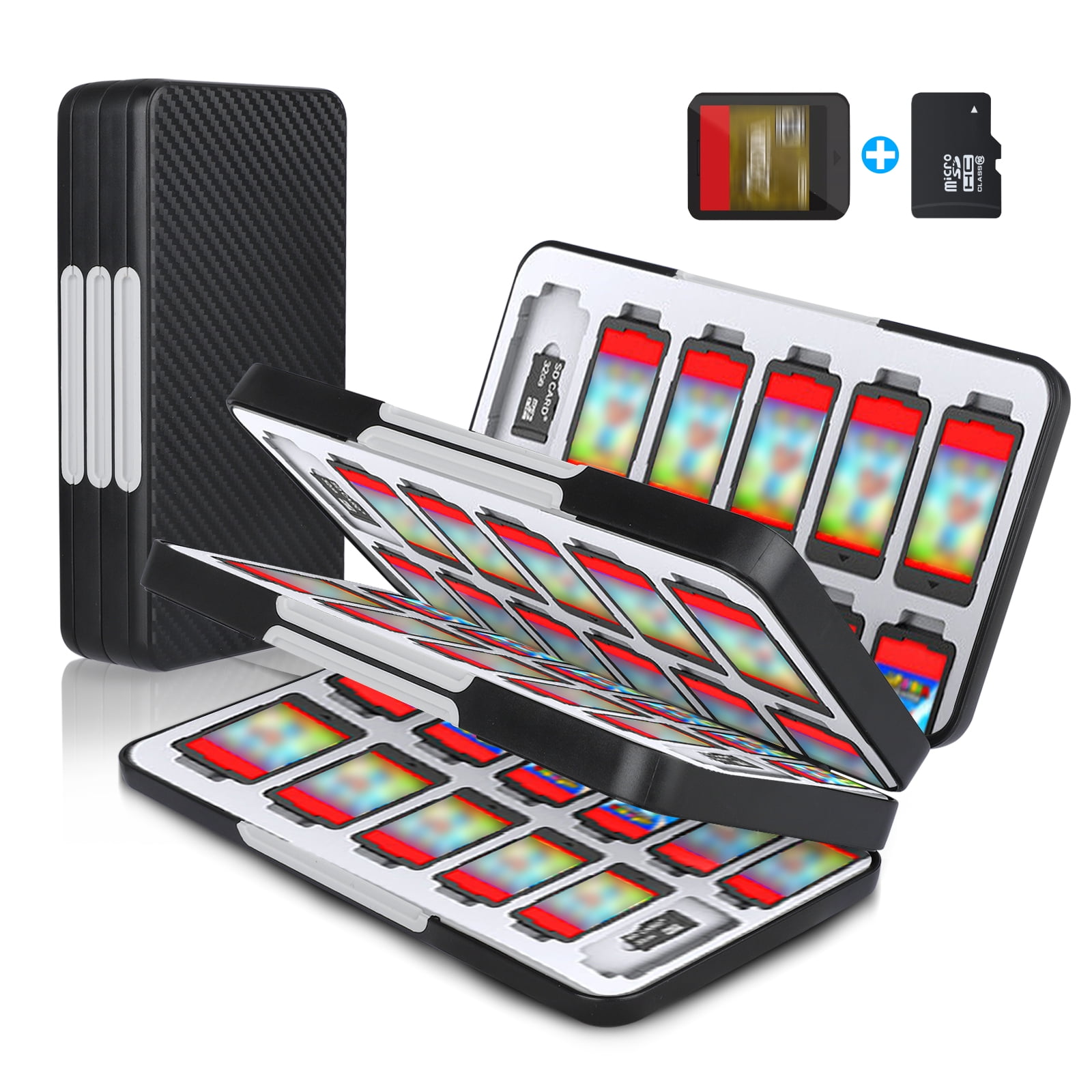 EEEkit Game Card Case Holder Fit for Nintendo Switch/Lite/OLED with 72 ...