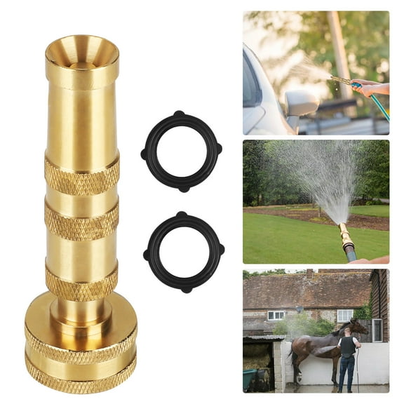 NOSGQ-4" Adjustable Twist Hose Nozzle, 2" Heavy-Duty Brass 3/4" GHT ...