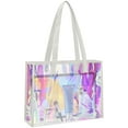 EEEkit Holographic Clear Tote Bag, Stadium Approved Clear Handbag with ...