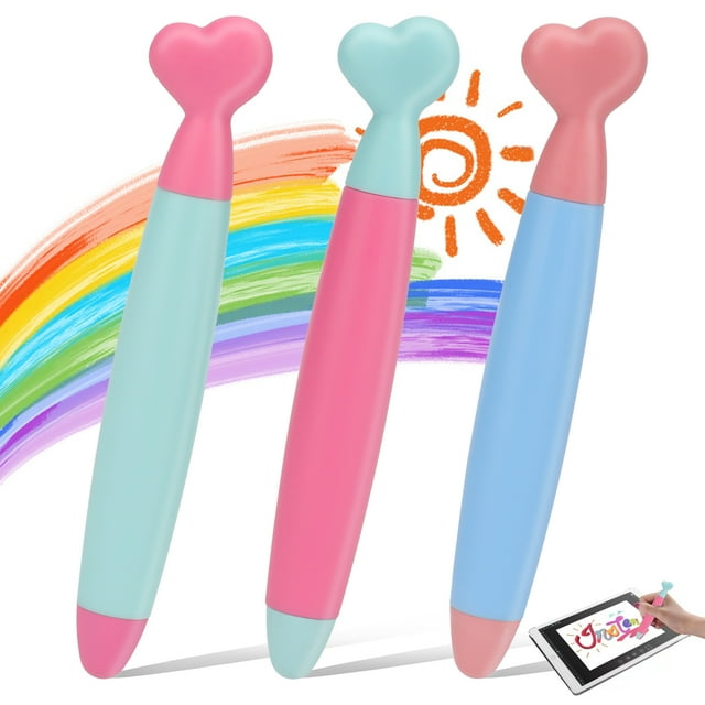 EEEkit Kids Stylus Pens for Touch Screens, 3 Pcs Stylus for Kids with ...