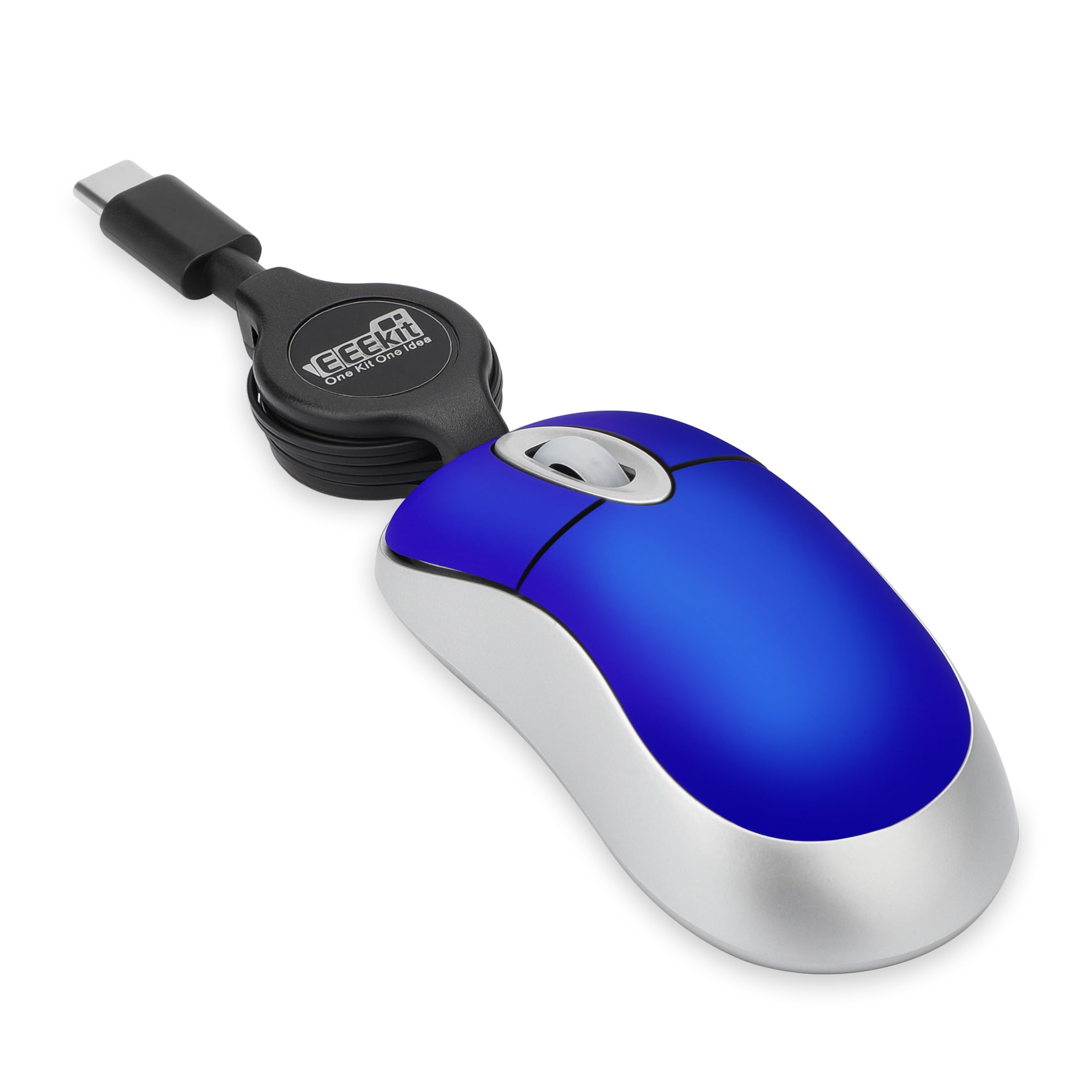 EEEkit Mini Retractable Cable USB Optical Mouse for Laptop PC Desktop ...