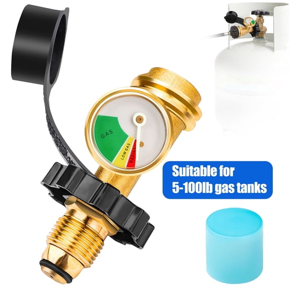EEEkit Propane Tank Gauge Level Indicator, Leak Detector for 5-100lb ...