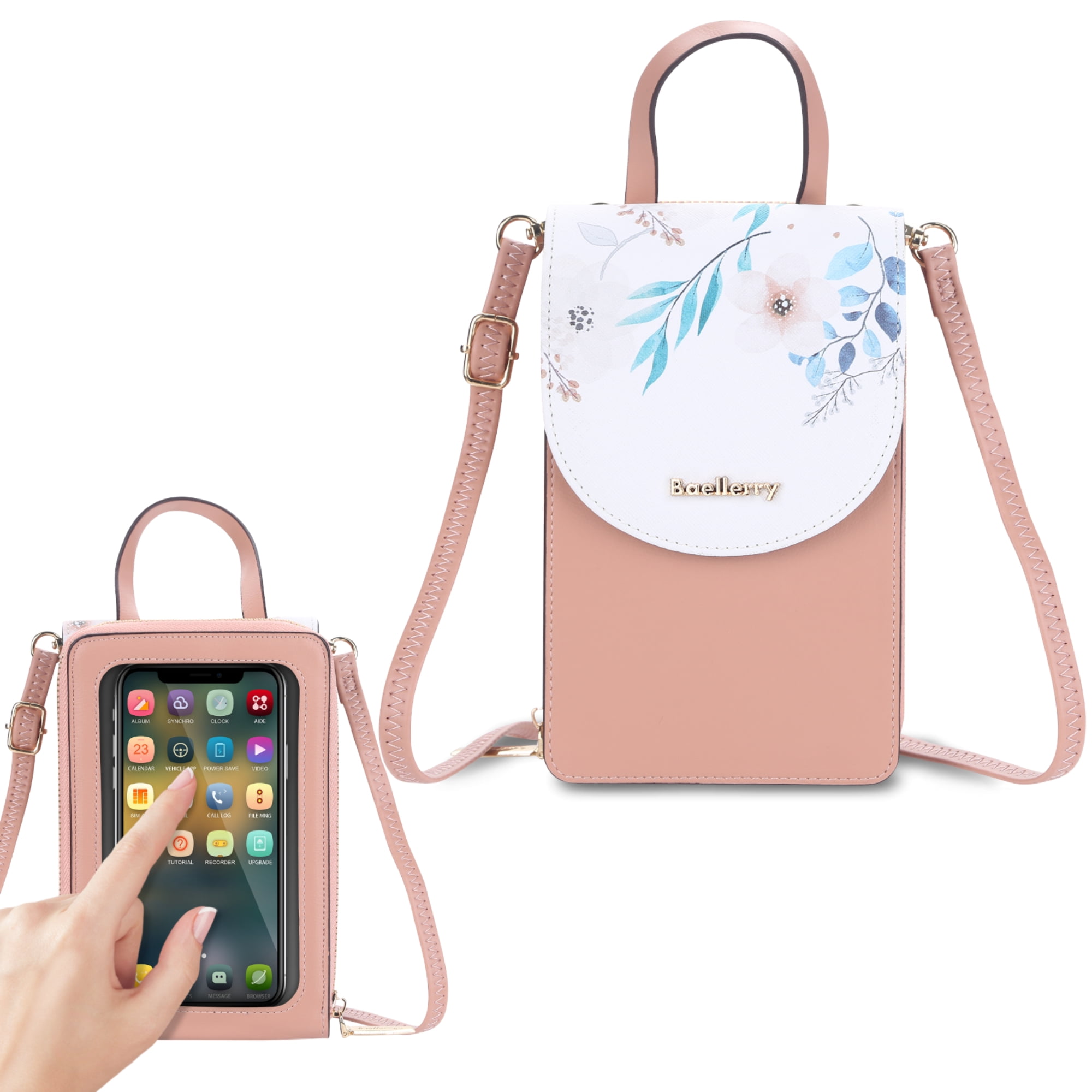 EEEkit Women Crossbody Phone Purse, Touchscreen Leather Bag, Waterproof ...