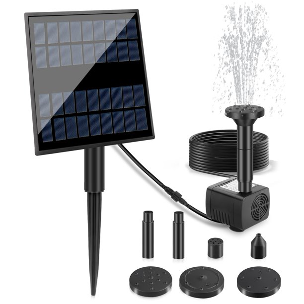 EEEkit Solar Fountain Pump for Bird Bath, Pond, Fish Tank, Aquarium, Outdoor Solar Water Pump ...