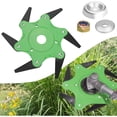 EEEkit Steel Trimmer Head, 6-Teeth Lawn Mower Replacement Blade with ...