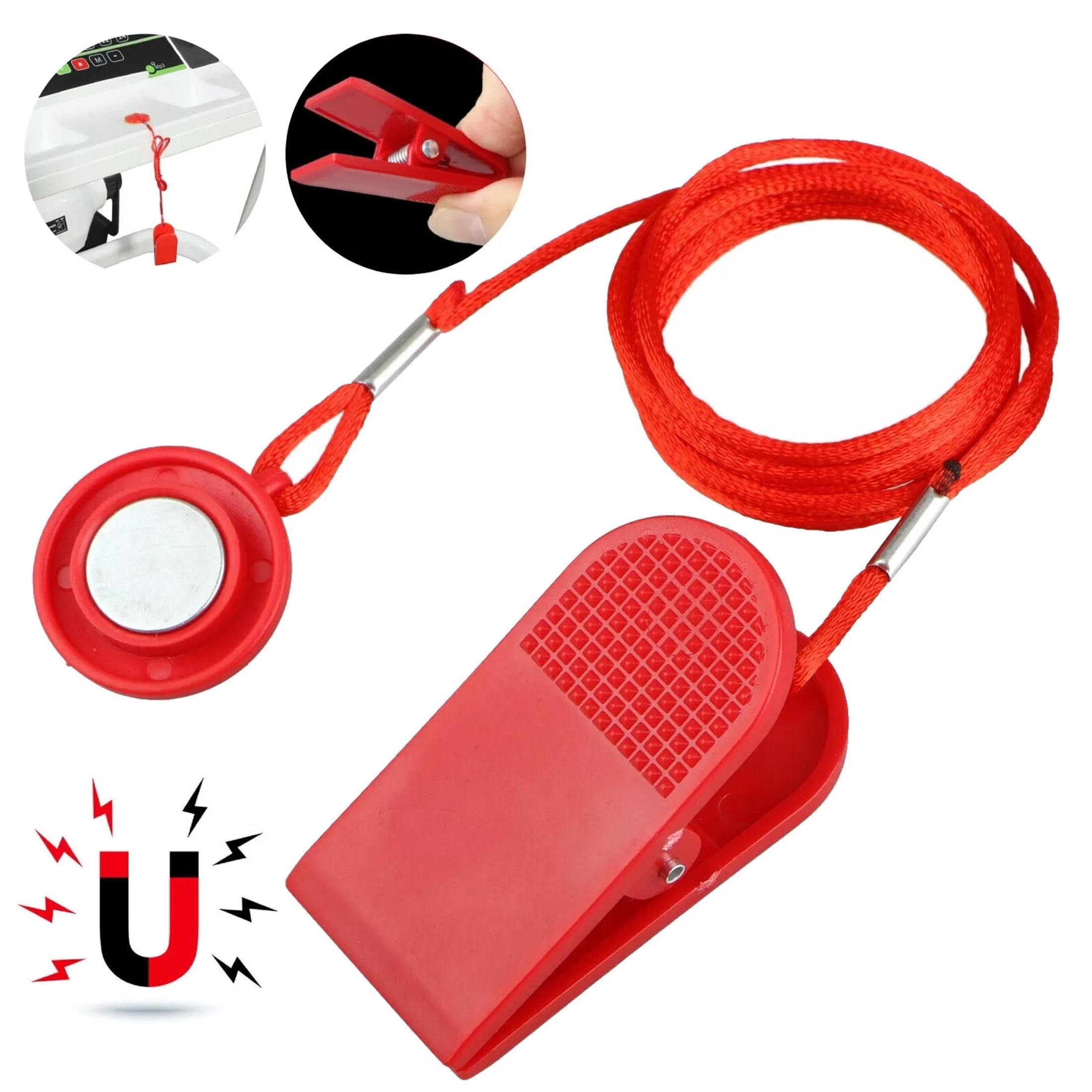 EEEkit Universal Treadmill Safety Key, Magnetic Security Lock, Fits ...