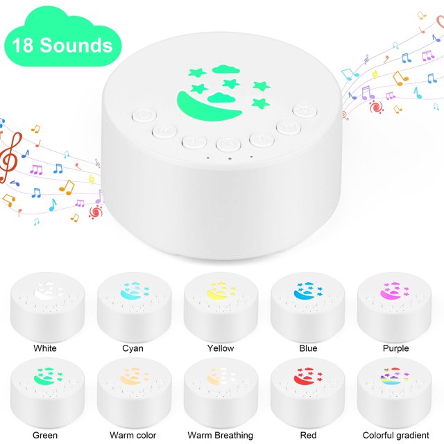 EEEkit White Noise Sound Machine, Portable Sleeping Sound Machine with ...