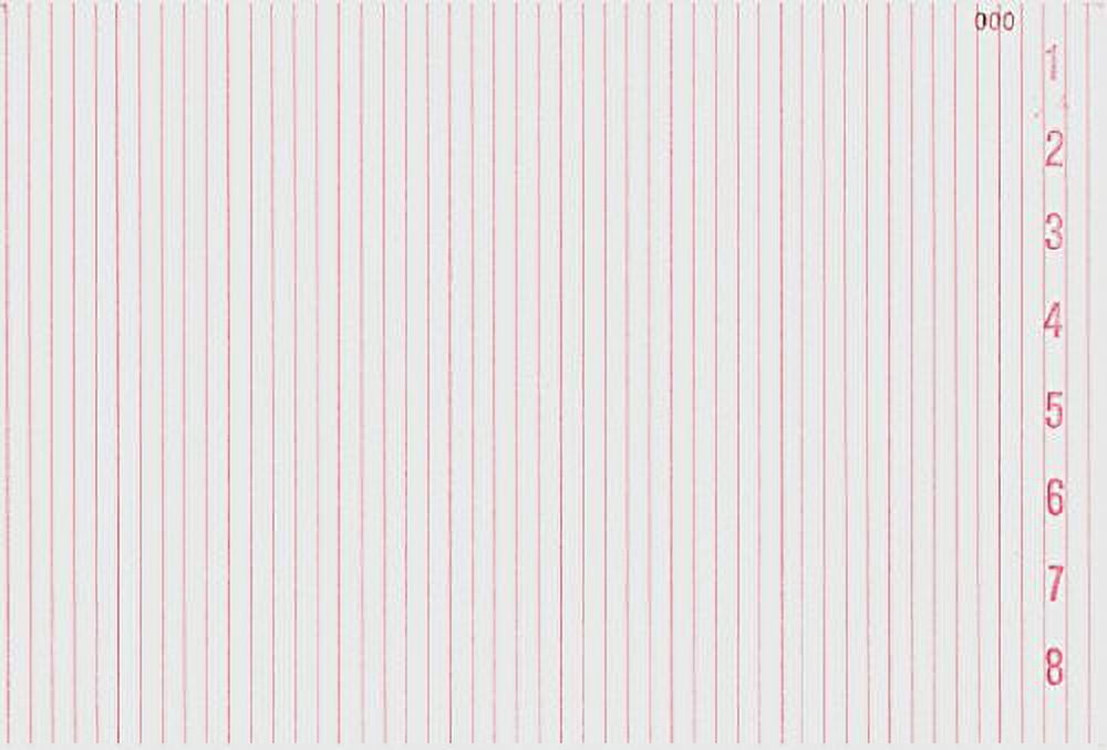 EEG Paper 203MM/1000 Sheets 6MM RED 1/8 CH (1) - Walmart.com