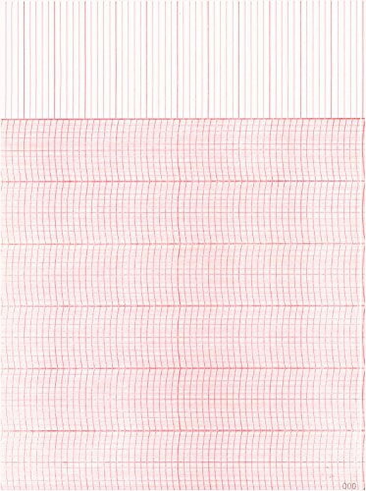 EEG Paper 400MM X 300MM X 1000 Sheets (6MM RED- Curved) (PK 1 ...