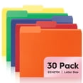 EEHZTSI Colored File Folders, 30 Pack Letter Size 8.5 x 11 Inch Manila ...