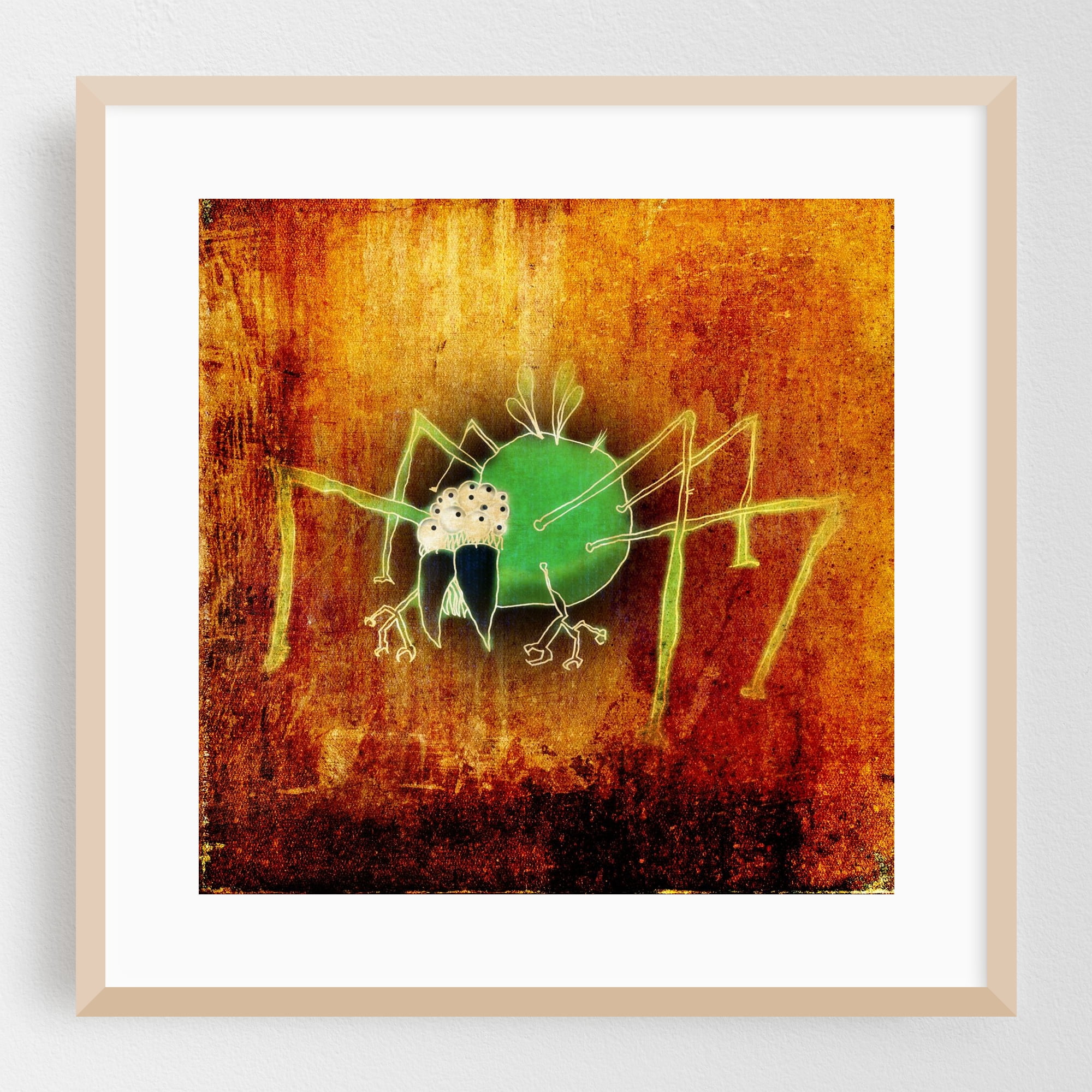 EEKBUG SPIDER - Drawing Insect Surrealism Modern Art Fantasy ...