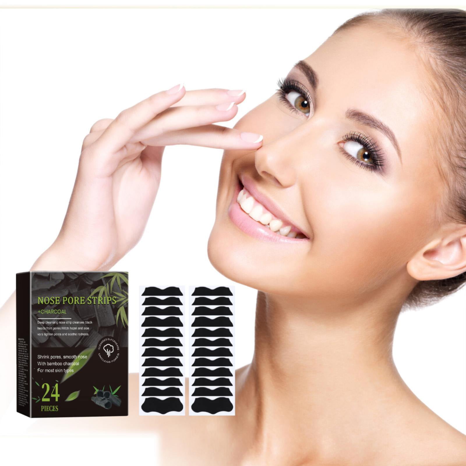 EELHOE 24 Pcs Blackhead Remover Pore Strips, Black Head Remover Face ...