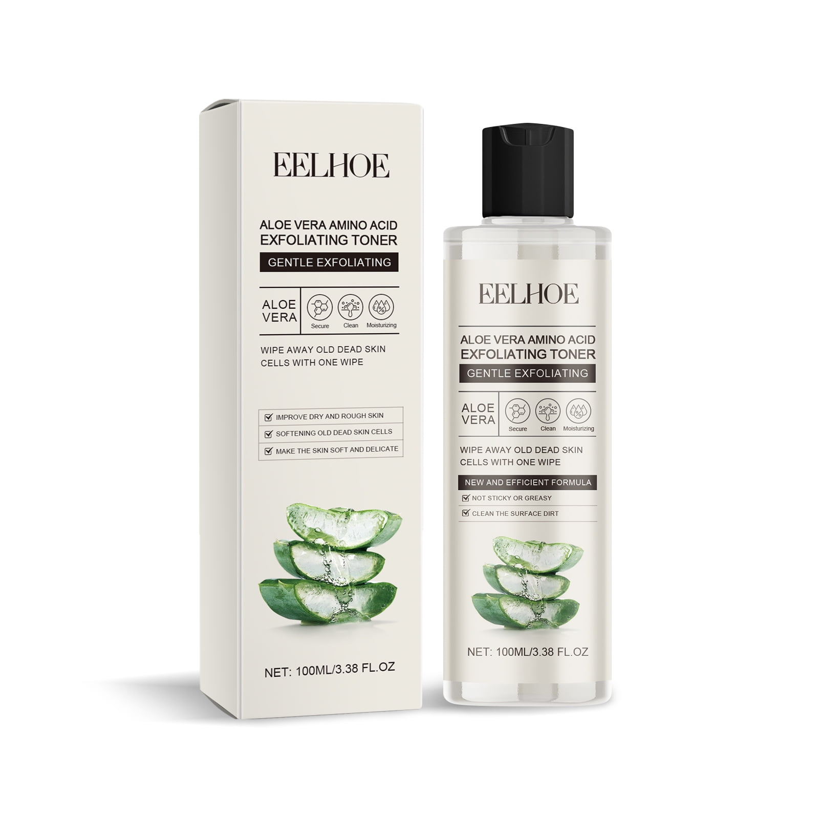 EELHOE Aloe Vera Amino Acid Exfoliating Essence Water Aloe Vera Essence ...