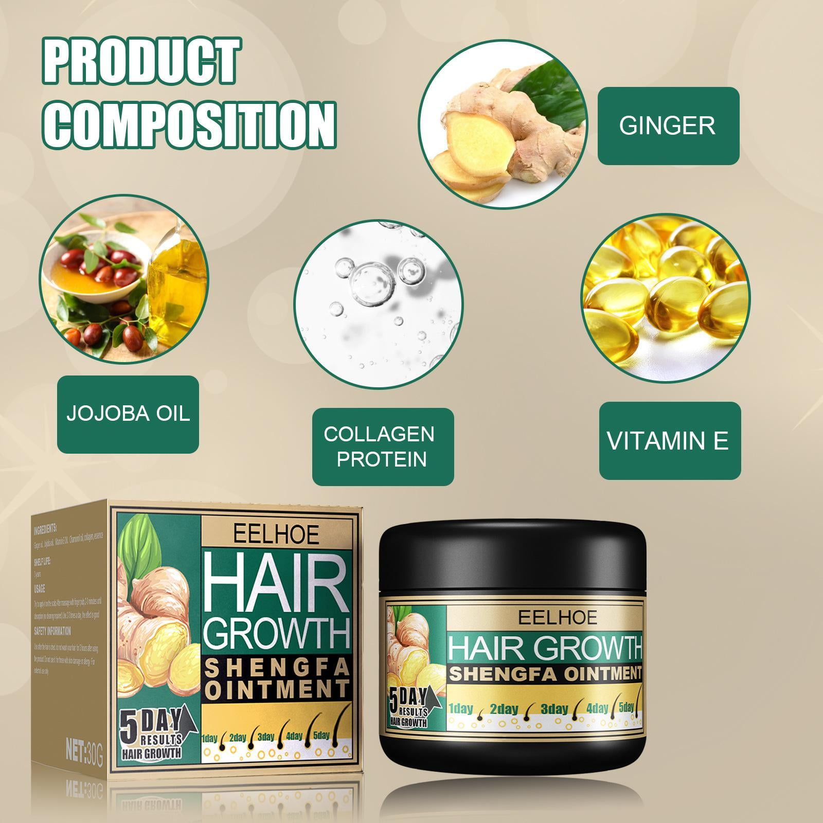 EELHOE Ginger Hair Care Cream, Ginger Extract Conditioner, Healthy Hair ...
