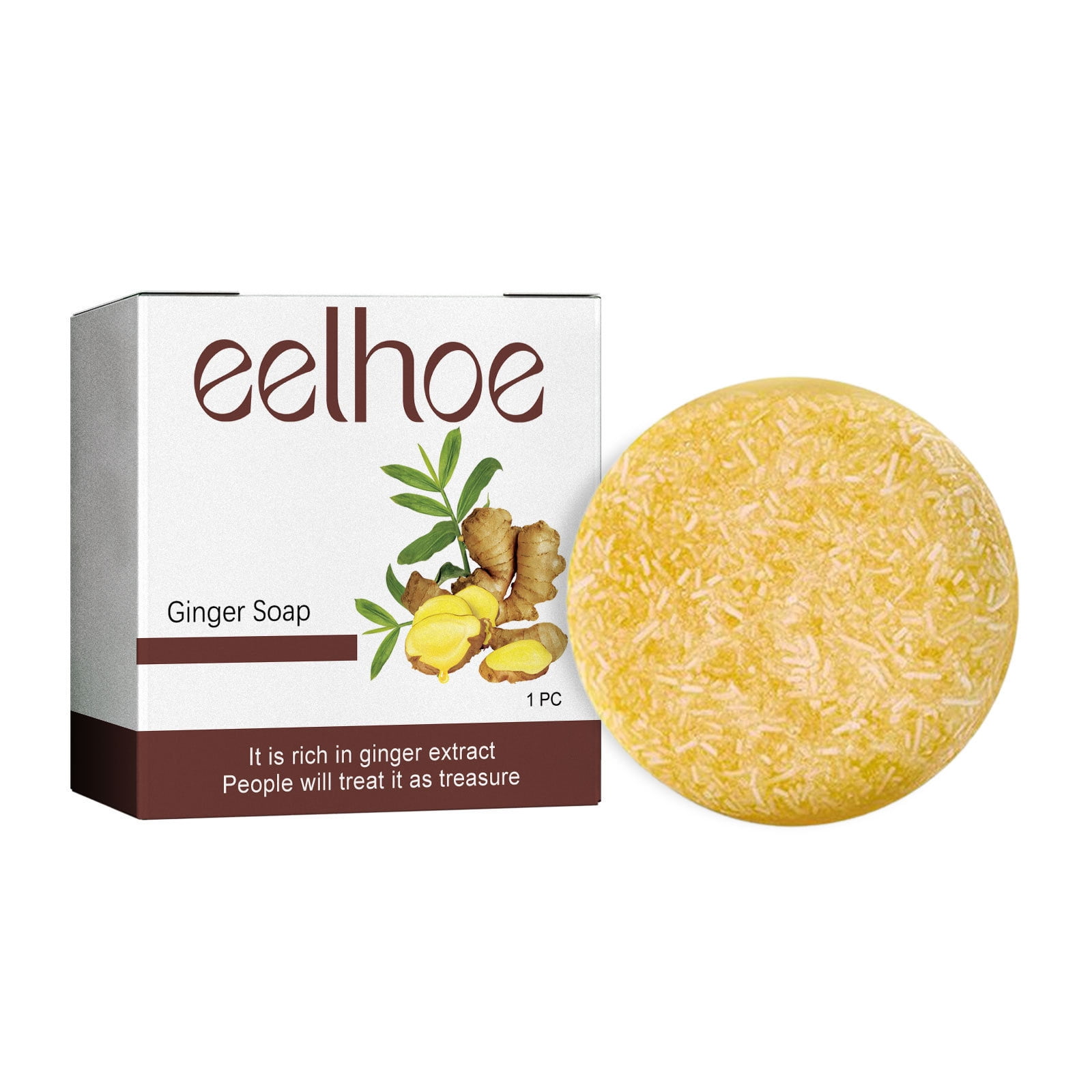 EELHOE Ginger Hair Soap Smooth Moisturizing Growth Hair Damaged Repair ...