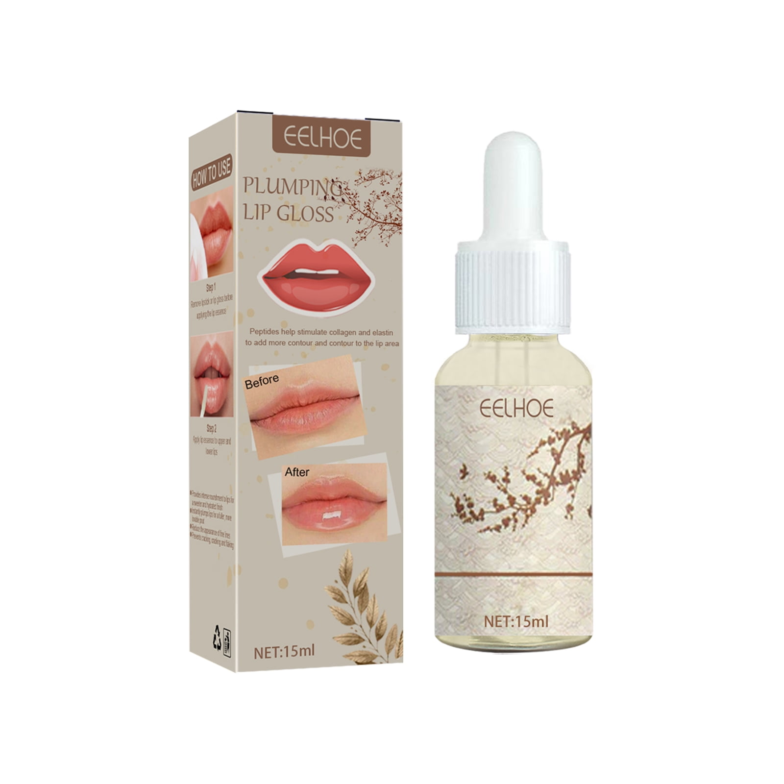 EELHOE Plump And Plump Lip Oil, Plump Increase And Fade Lip Lines ...
