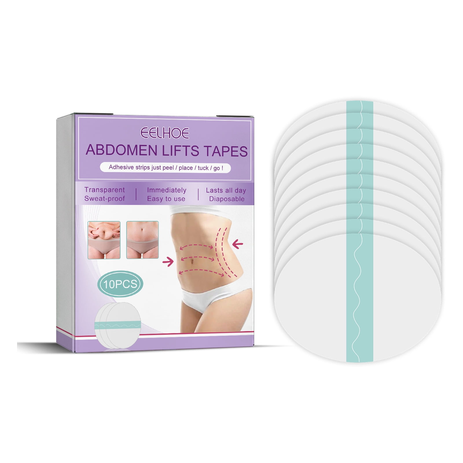 EELHOE abdominal lift sticker, lift loose skin, tighten big belly ...