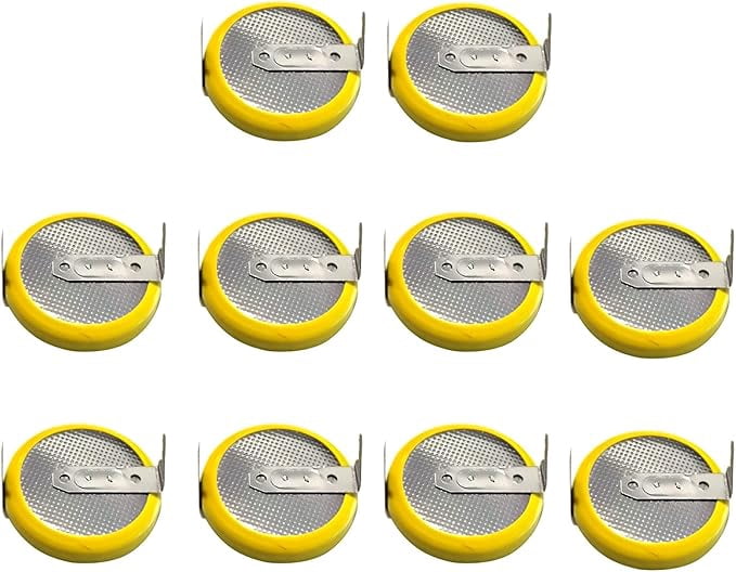 EEMB 10PACK Tabbed CR2032 Lithium Battery with Solder Tabs 3V Lithium ...