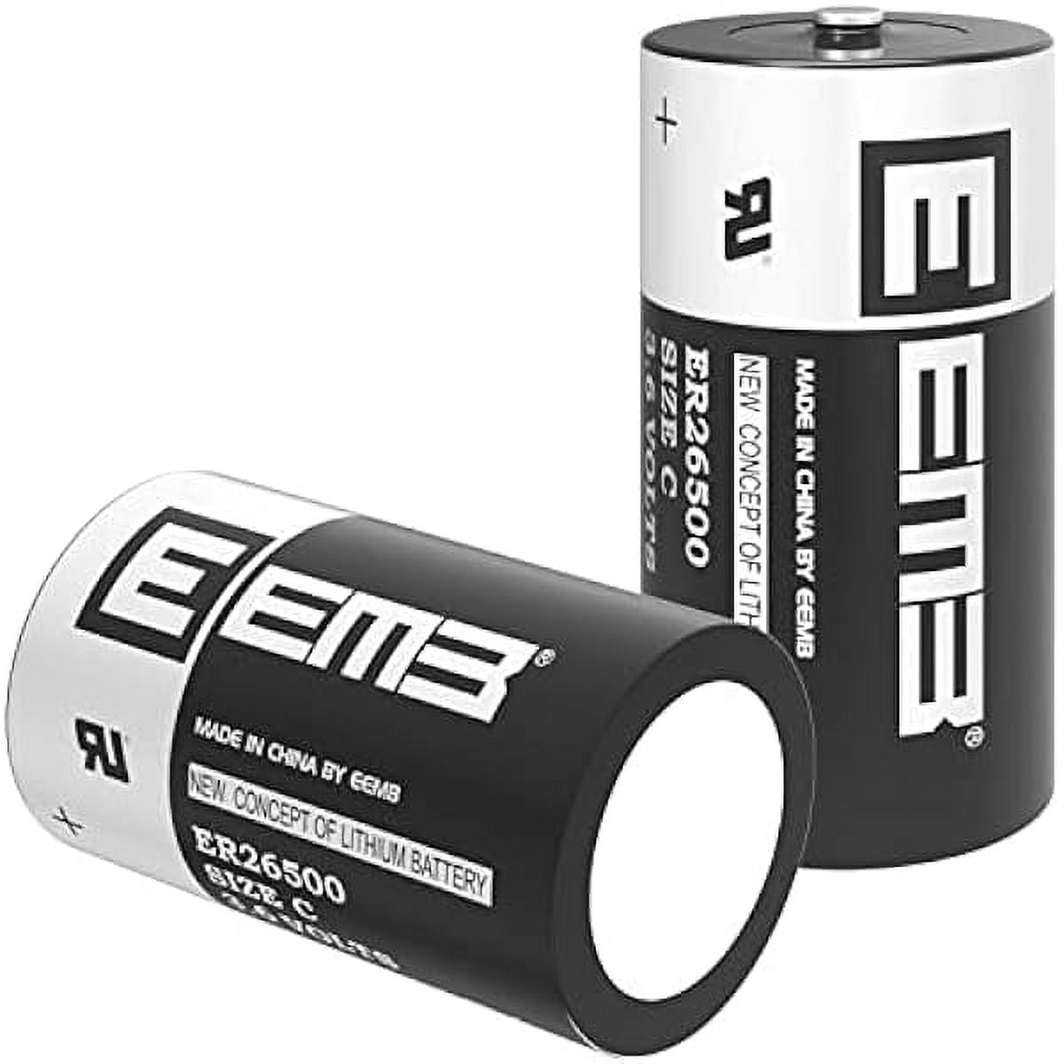 EEMB 2Pack ER26500 C Size 3.6V Lithium Battery High Capacity Li-SOCL₂ ...