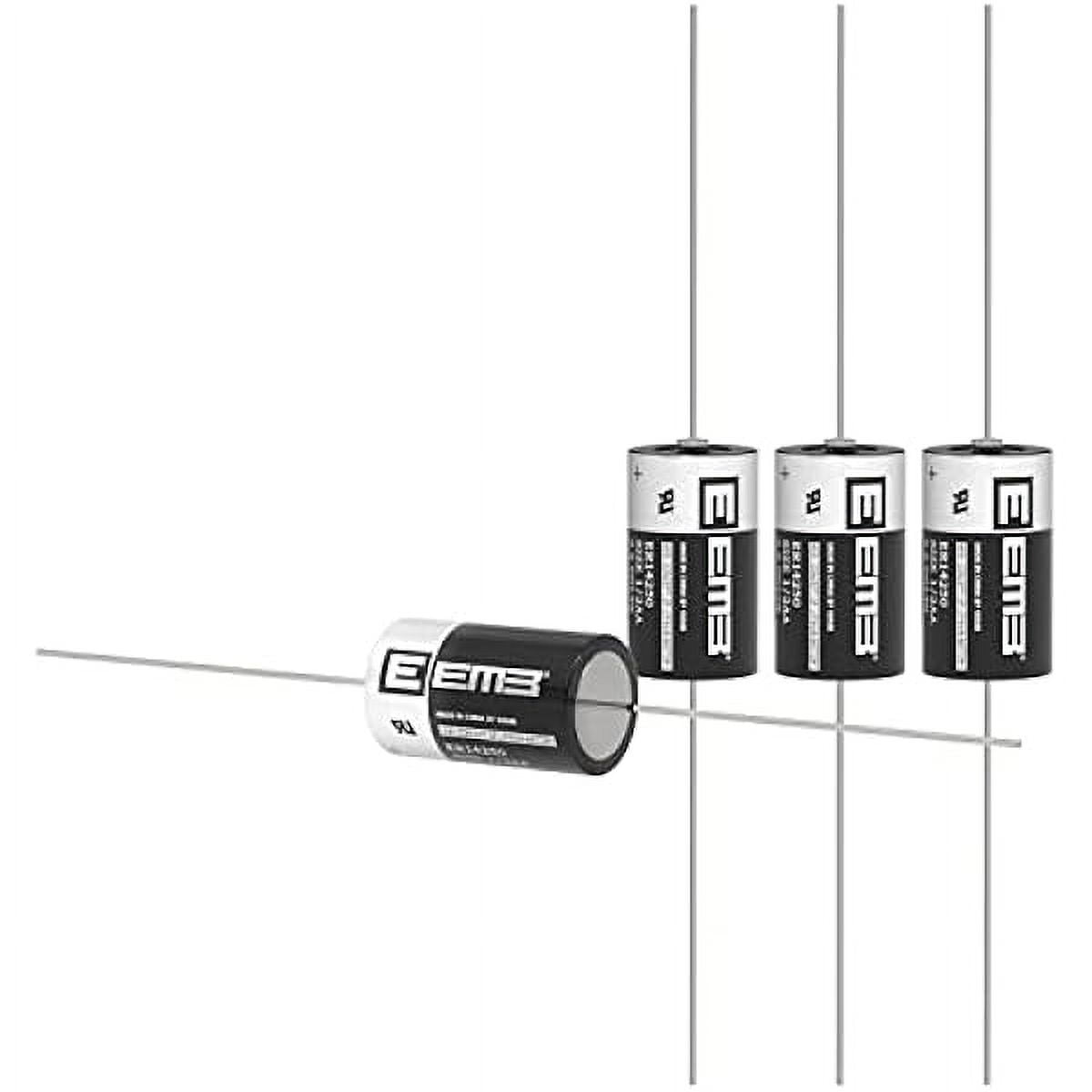 EEMB 4Pack ER14250 1/2AA 3.6V Lithium Battery with AX Solder Tabs Li ...