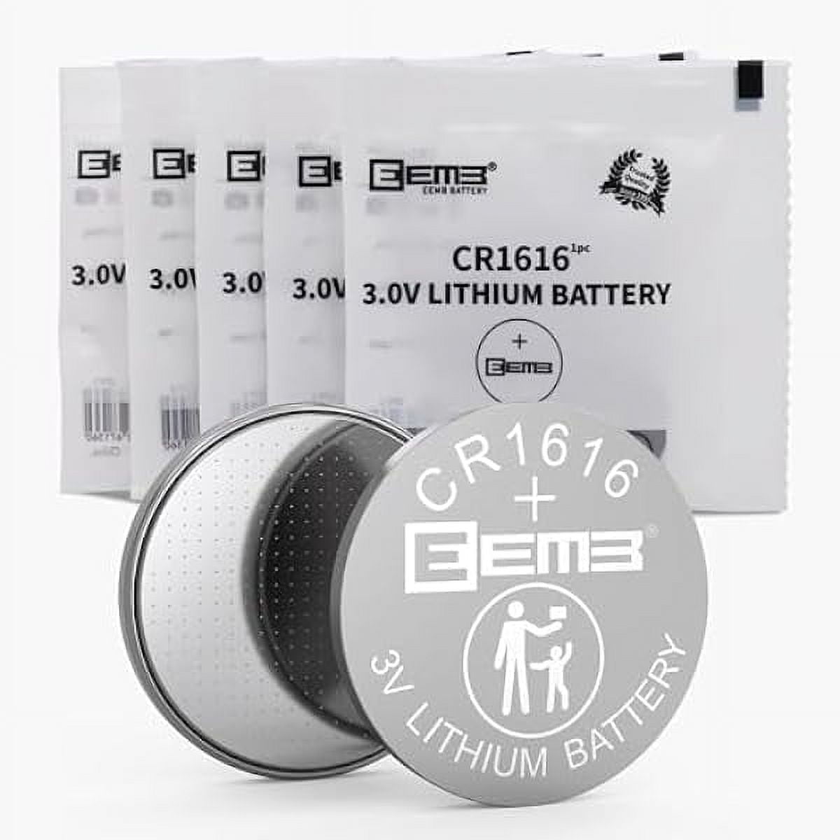EEMB 5 Pack CR1616 Battery 3V Lithium Battery Button Coin Cell Batteries 1616 Battery DL1616 ...