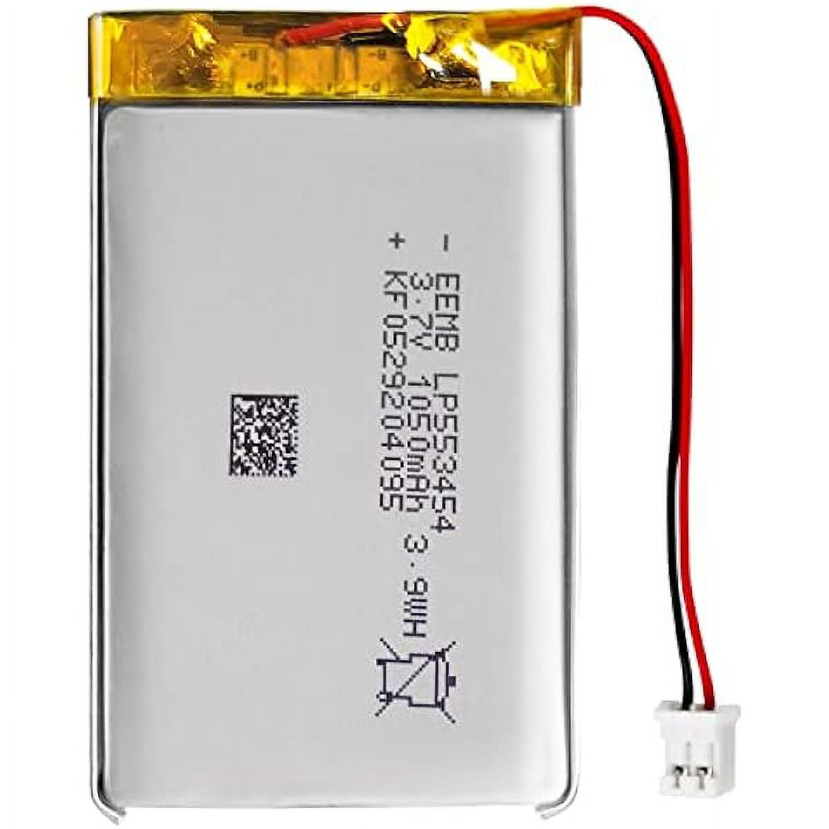 EEMB Lithium Polymer Battery 3.7V 1050mAh 553454 Lipo Rechargeable ...