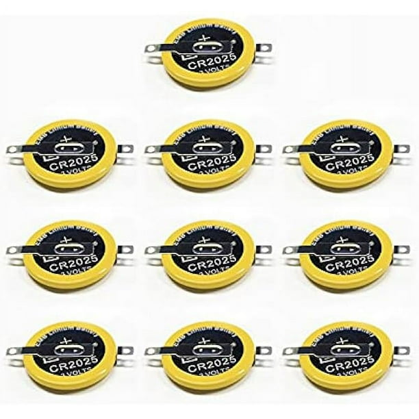 EEMB Tabbed CR2025 Batteries 10 Pack 3V 2025 Gameboy Cartridge Battery ...