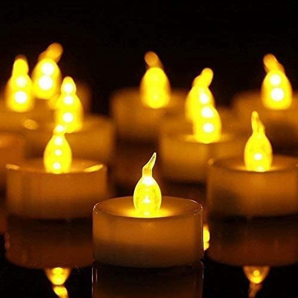 EEPHO 24x LED Tea Lights Candles Battery Operated Flickering Flameless ...