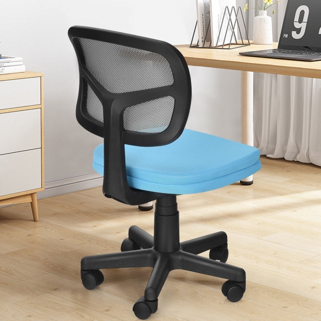 EEPHO Armless Computer Chair with Height Adjustment and Breathable Mesh ...