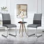 EEPHO Modern Dining Chairs, PU Faux Leather High Back Upholstered Side ...