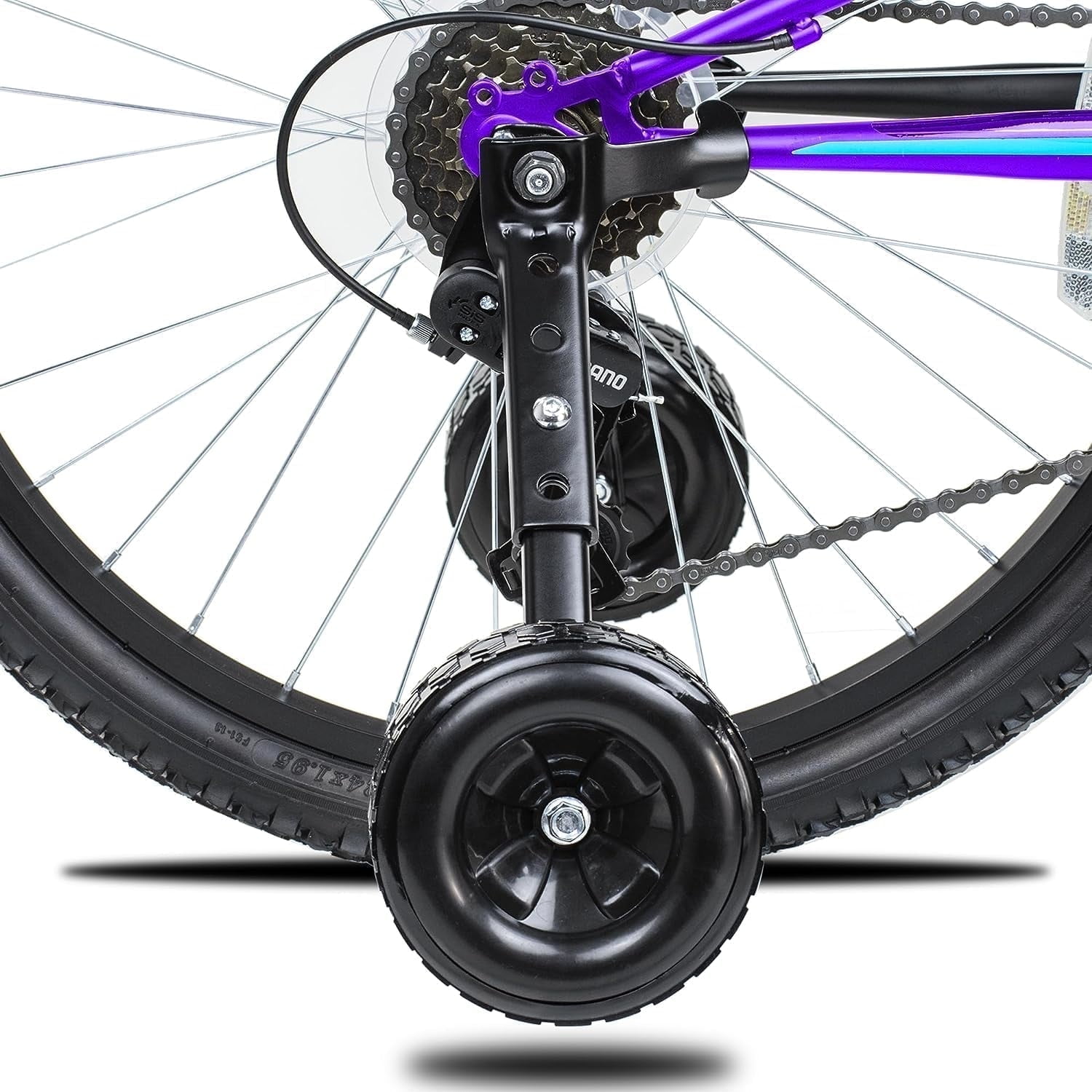 Heavy Duty Adjustable Training Wheel for Adult Big Size Bicycles (16-24 ...
