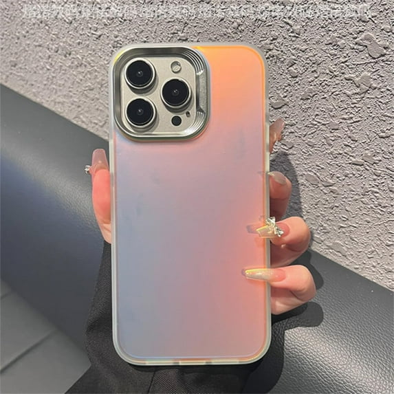 EESK Gradient Plating Phone Case for iPhone 12 13 14 15 Pro Max 11 ...