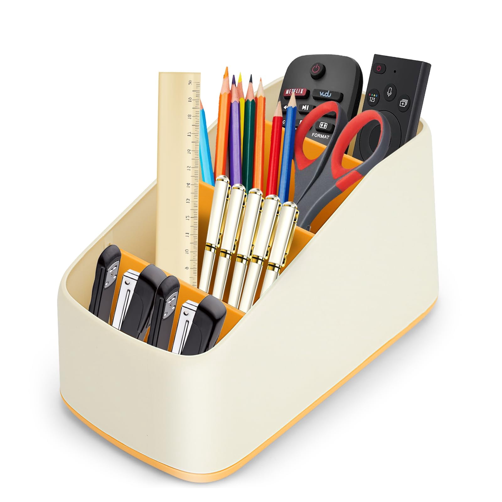 EESK TV Remote Control Holder Organizer Box with 4 Compartments Remote ...