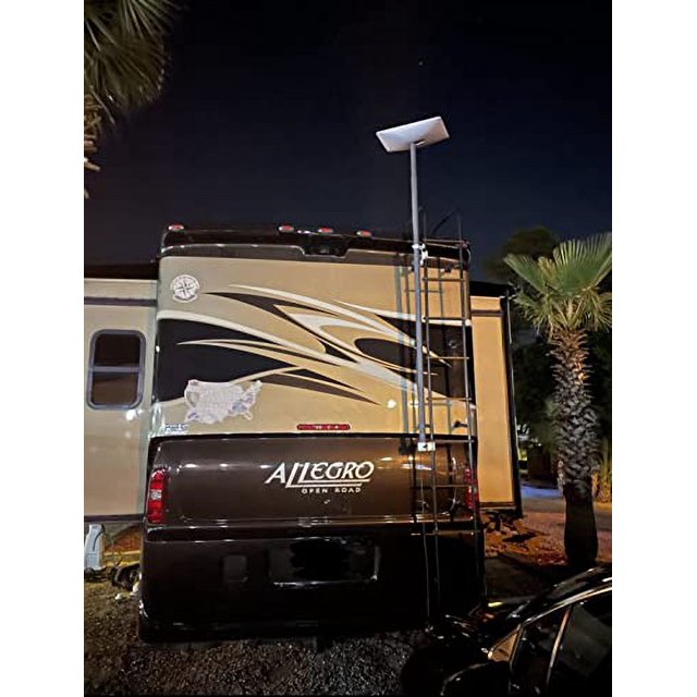 EEZ RV Products 10ft Retractable Aluminum Pole with Starlink Adapter ...