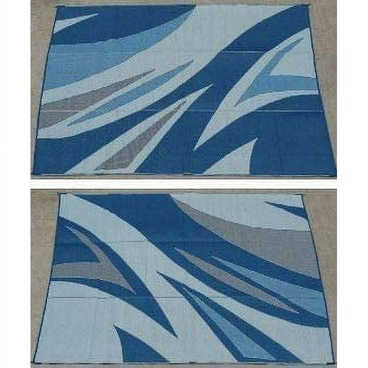 EEZ RV Products 9x18ft Heavy Duty Reversible/Durable Outdoor Patio ...