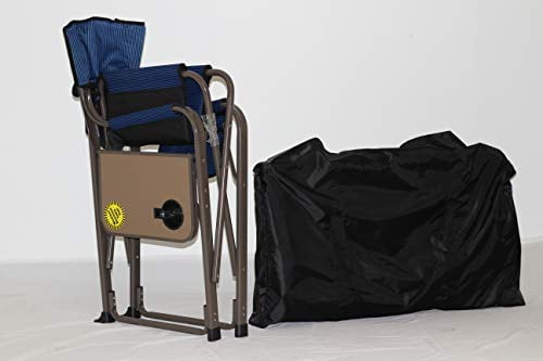 EEZ RV Products Heavy Duty High-Back Folding Director's Chair w/Side ...
