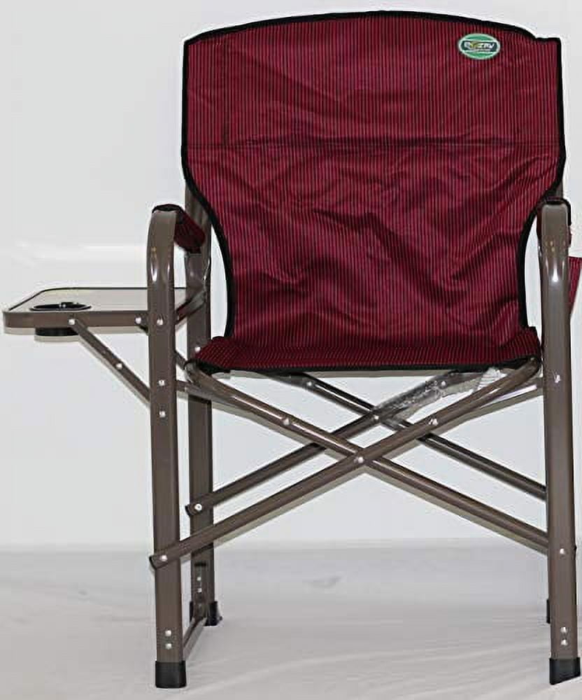 EEZ RV Products Heavy Duty High-Back Folding Director's Chair w/Side ...