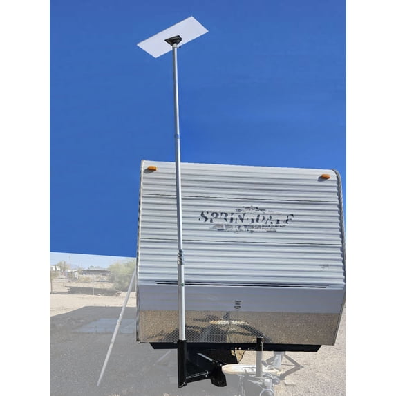 EEZ RV Products Retractable Aluminum Pole 10FT with Starlink GEN 3 Pipe ...