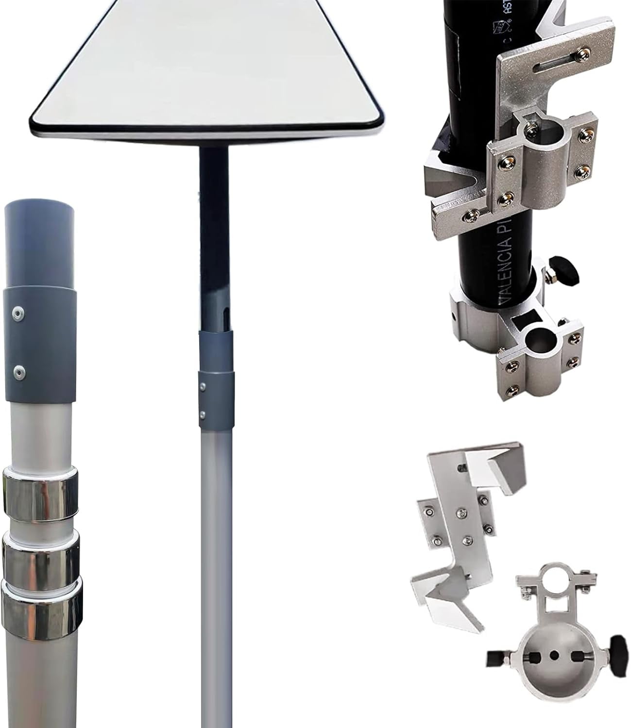 EEZ RV Products Telescopic 10ft Pole with Starlink (GEN 2 / V2) Adapter ...