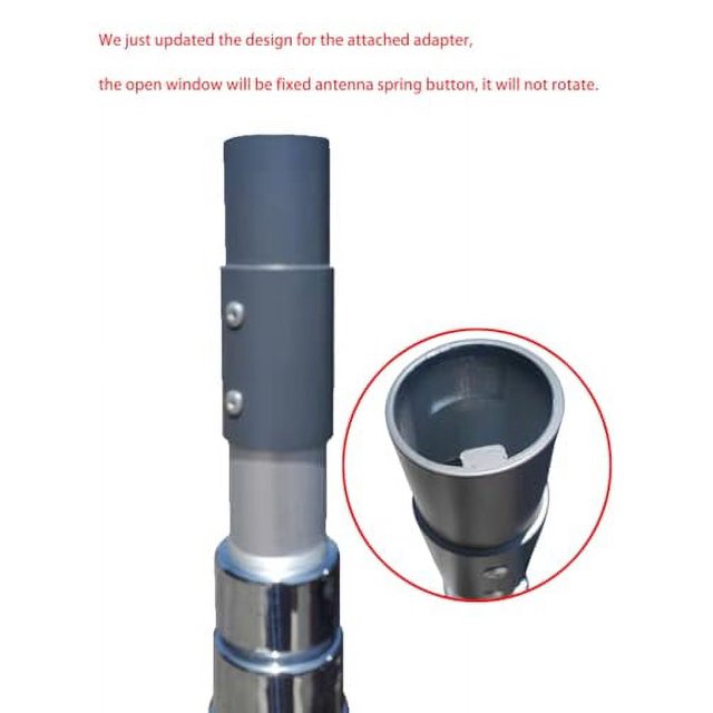 EEZ RV-Retractable Aluminum Pole 10 ft Starlink Gen2/V2 Adapter ...