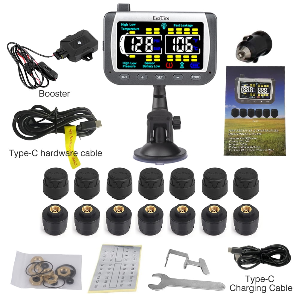 EEZTire-TPMS real-time/24x7 tire pressure monitoring system (TPMS14CB ...
