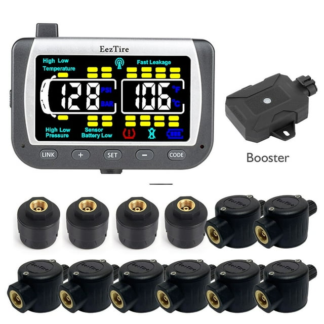 EEZTire-TPMS12MixCB Real-Time/24x7 Tire Pressure Monitoring System ...