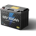 EF EcoFlow 12V 100Ah LiFePO4 Battery, Built In 100A BMS Group 27 Lithium Battery Deep Cycles ...