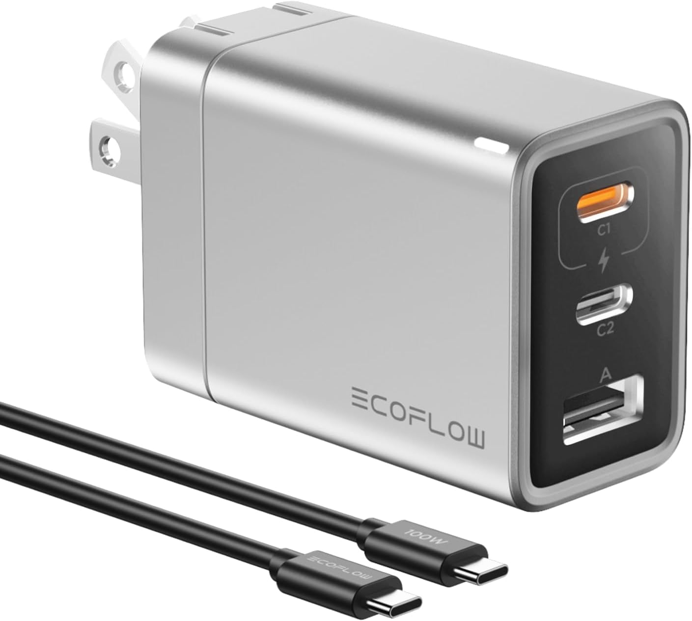 EF ECOFLOW USB C Charger, Rapid 65W GaN Type C Charging Block with ...