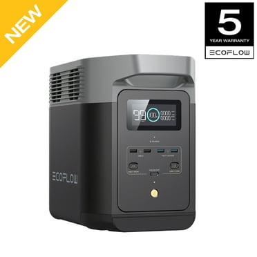 EF EcoFlow DELTA 3 Portable Power Station, 1024Wh LiFePO4 Battery, Solar Generator, 1800W AC ...