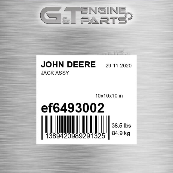 EF6493002 JACK ASSY fits JOHN DEERE (New OEM) - Walmart.com