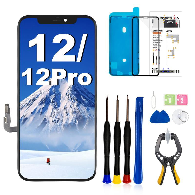 EFAITHFIX for iPhone 12/12 PRO LCD Screen Replacement 6.1 Screen with ...