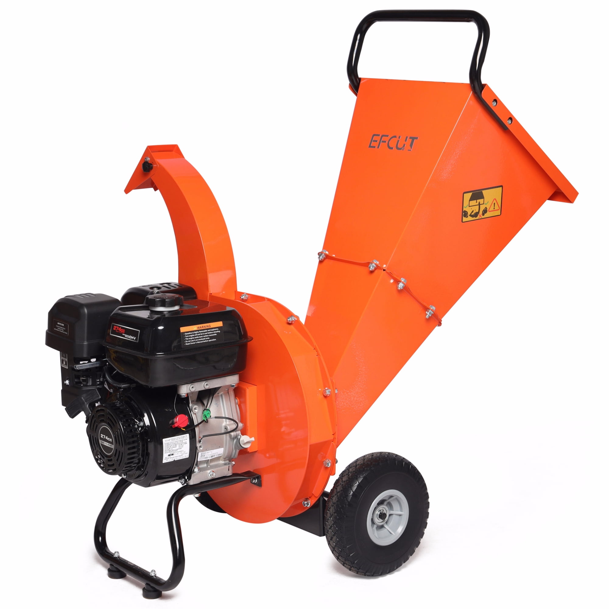 EFCUT C40 Wood Chipper 4" inch Max Diameter Capacity 9 HP 274cc Gas ...
