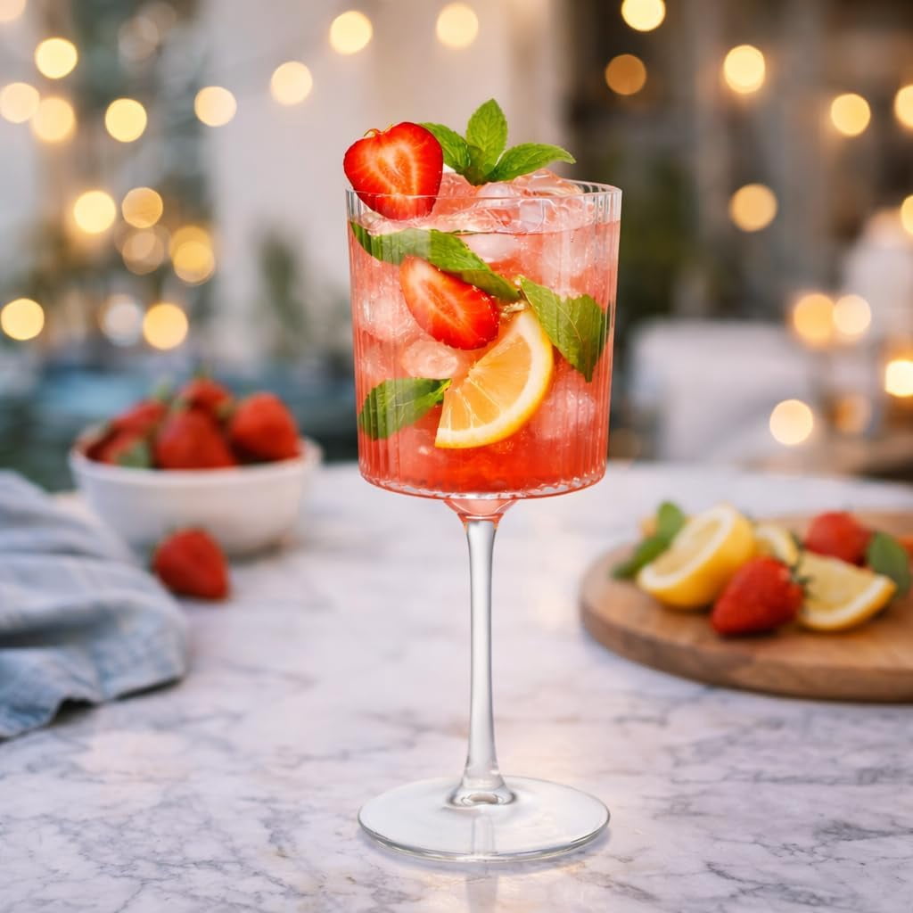 EFEMF-12 Pack Clear Plastic Champagne Flutes, 8.5oz Ribbed Disposable ...